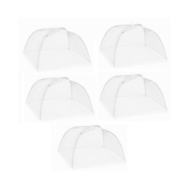 Wovilon 5Pcs Large -Up Mesh Screen Protect Food Cover Tent Dome Net ...