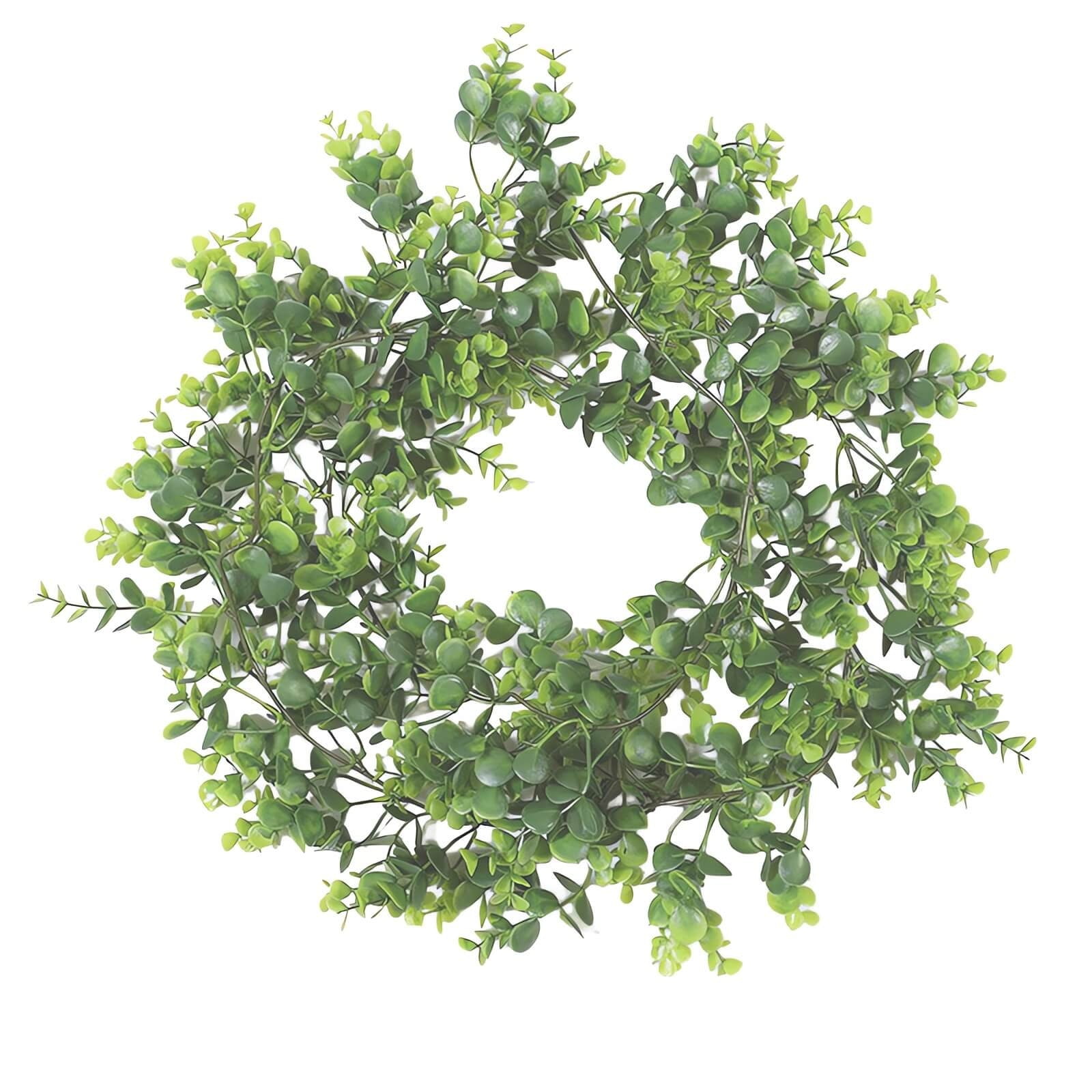 Wovilon Artificial Flower Rattan Green Plant Ceiling Wall Hanging Leaf ...