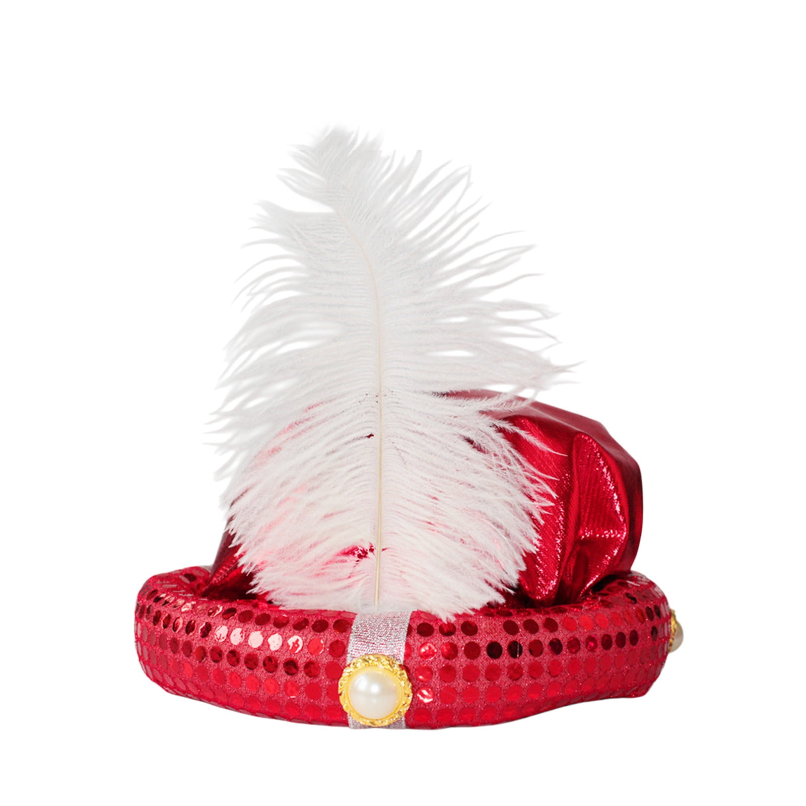 Wovilon Beautiful Gypsies Fortunes Teller Arabian Hat Feather Feather ...