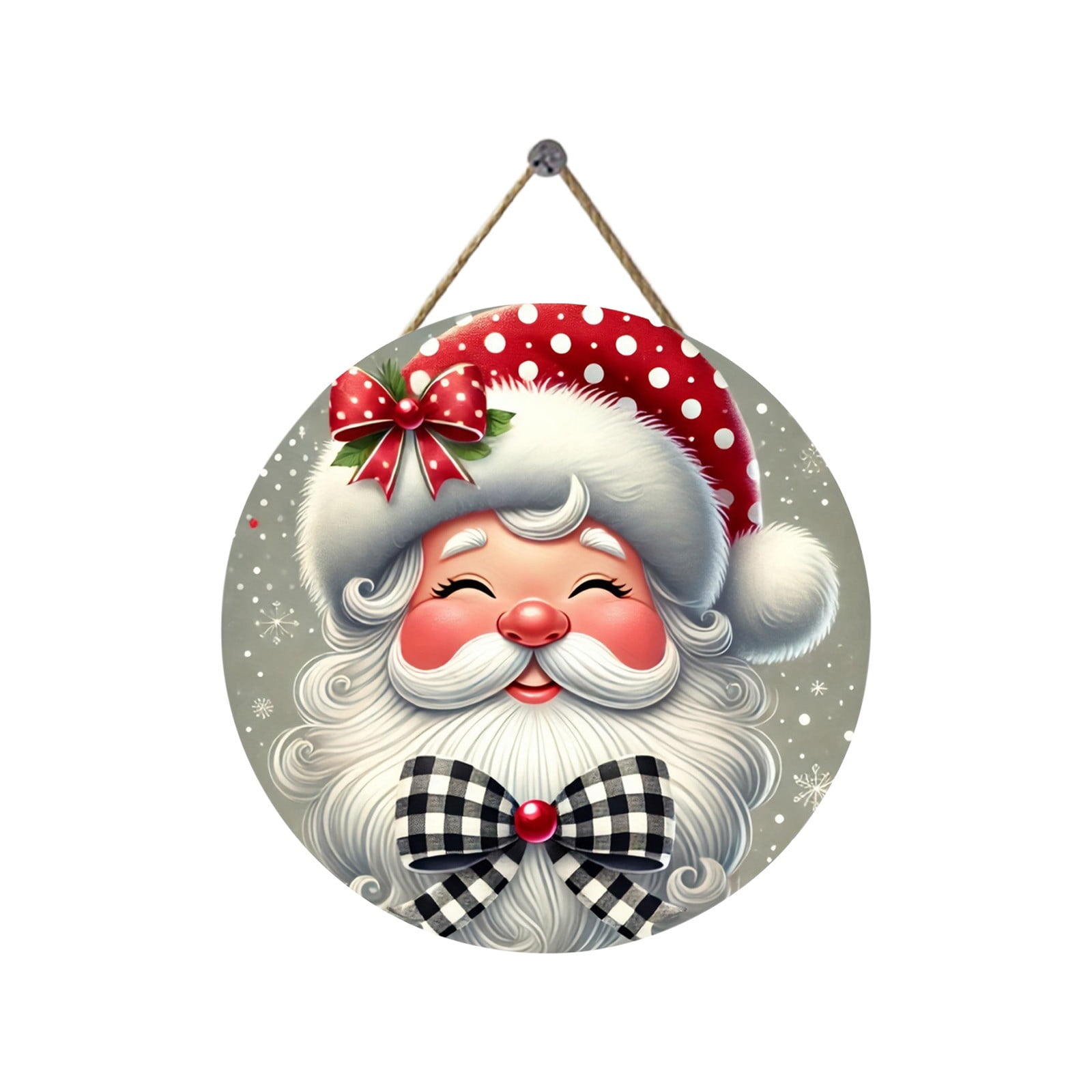 Wovilon Beautiful Holiday Themed Wooden Christmas Sign With Elegant ...