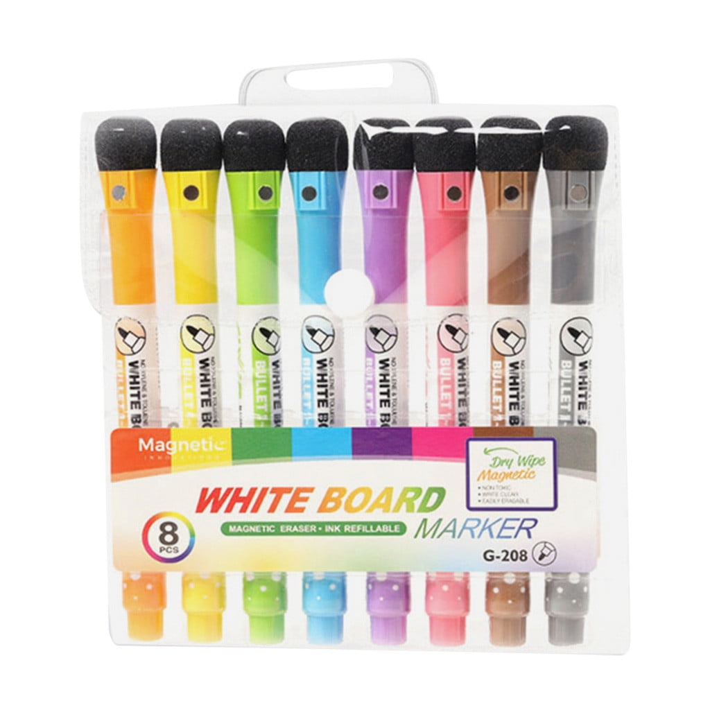Wovilon Brush Colored Whiteboard Pens Whiteboard Marker For Office Home ...