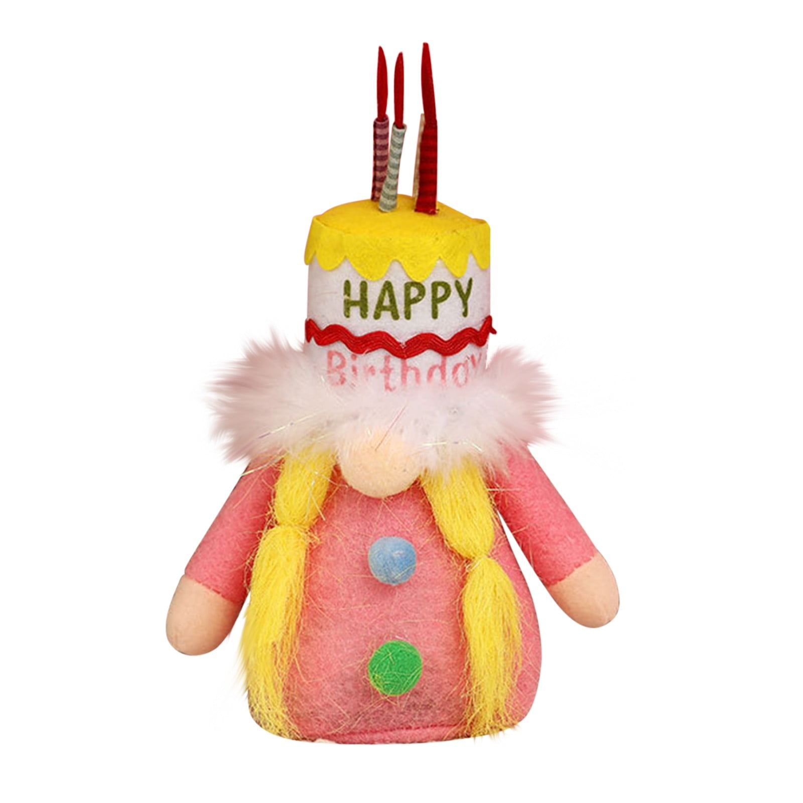 Wovilon Cake Decorating Supplies Happy Birthday Gift Cake Hat Doll ...