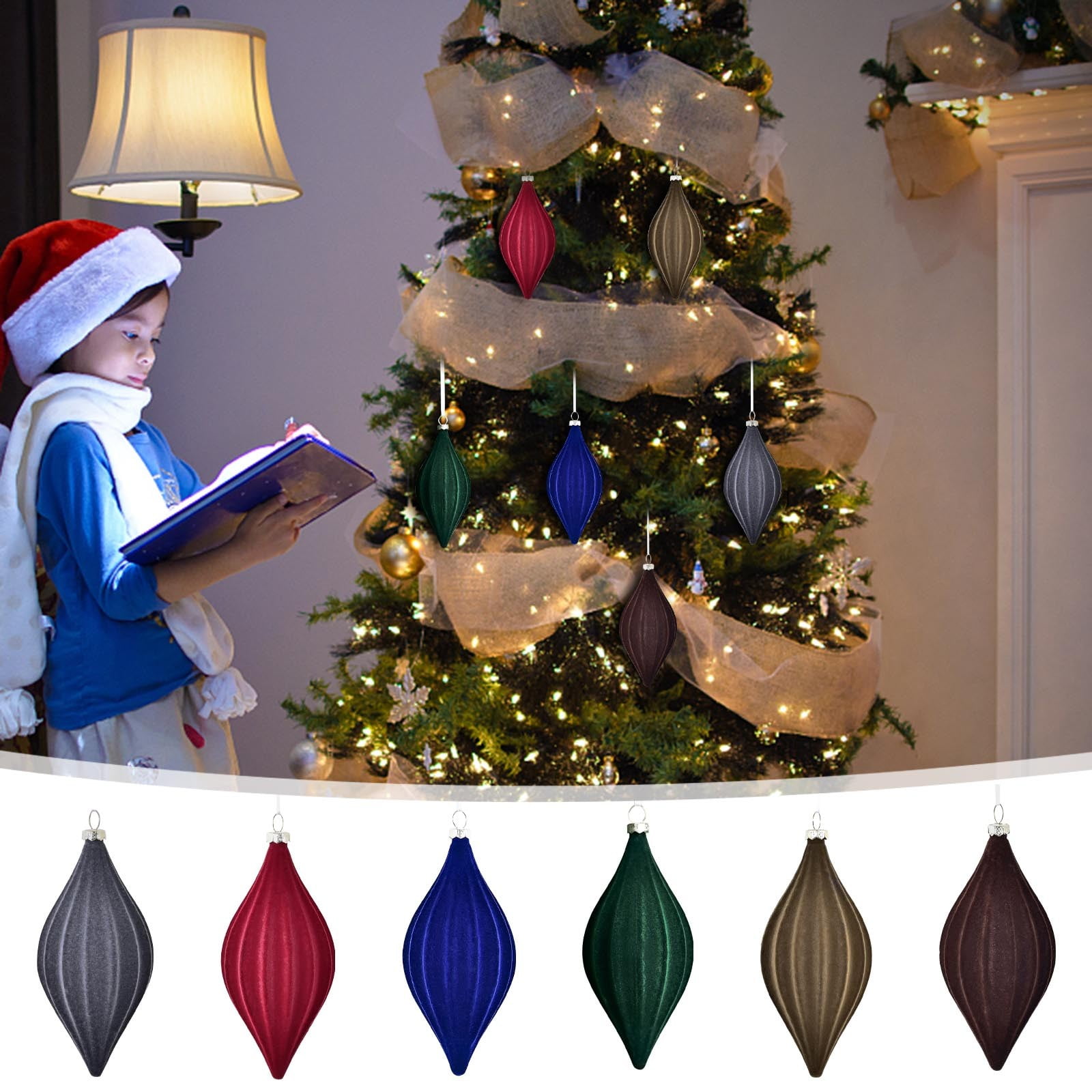 Wovilon Christmas Decorations Indoor Christmas Supplies Plastic ...