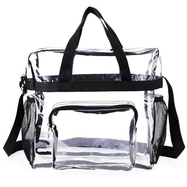 Wovilon Clear Travel Bag, Large Capacity with Durable Handles and ...
