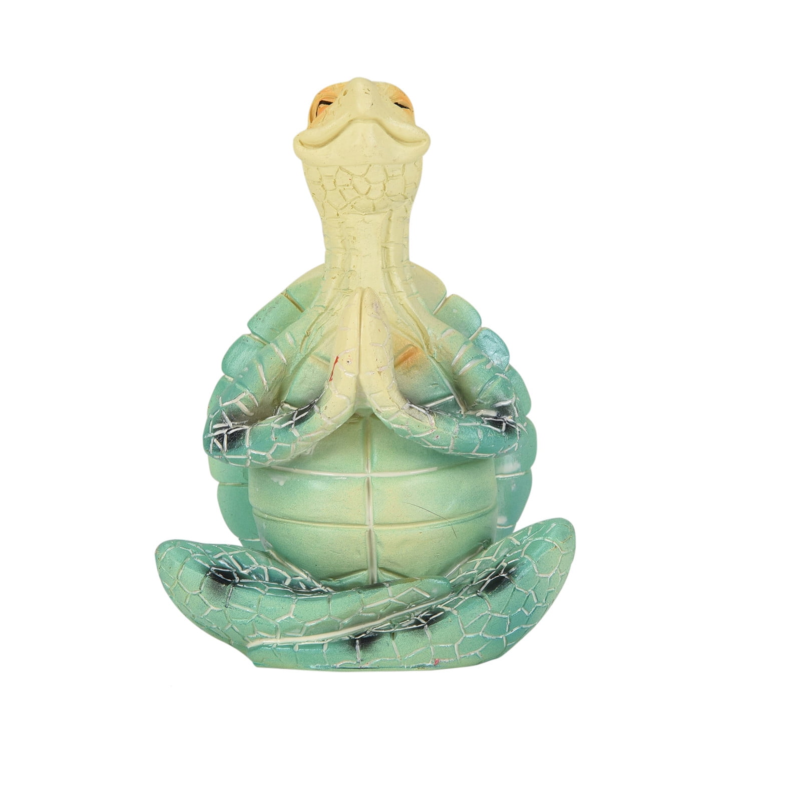 Wovilon Creative Ornament Meditation Heshi Turtle Home Garden Yard ...