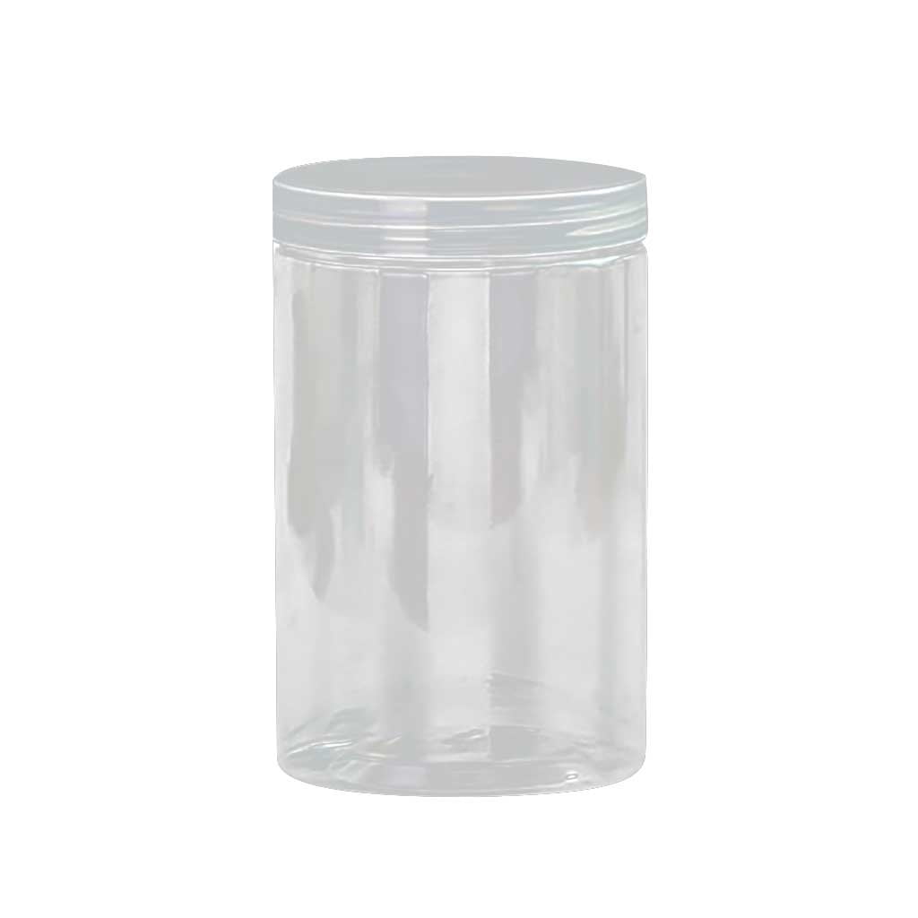 Wovilon Cylinder Grain Storage Tank, Clear Plastic Jar, Transparent ...