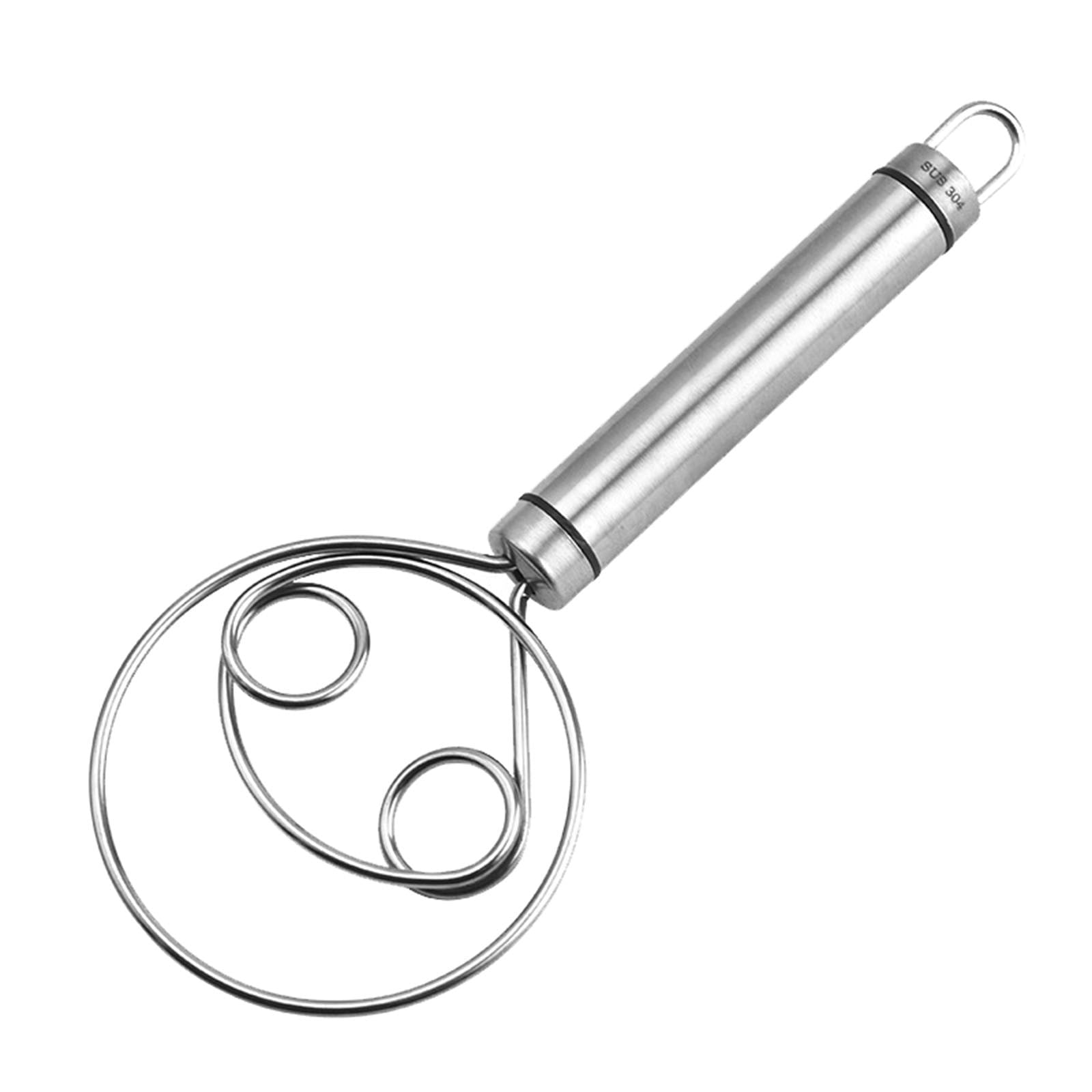 Wovilon Danish Dough Whisk, Dutch Style Bread Whisk for Dough Cooking ...