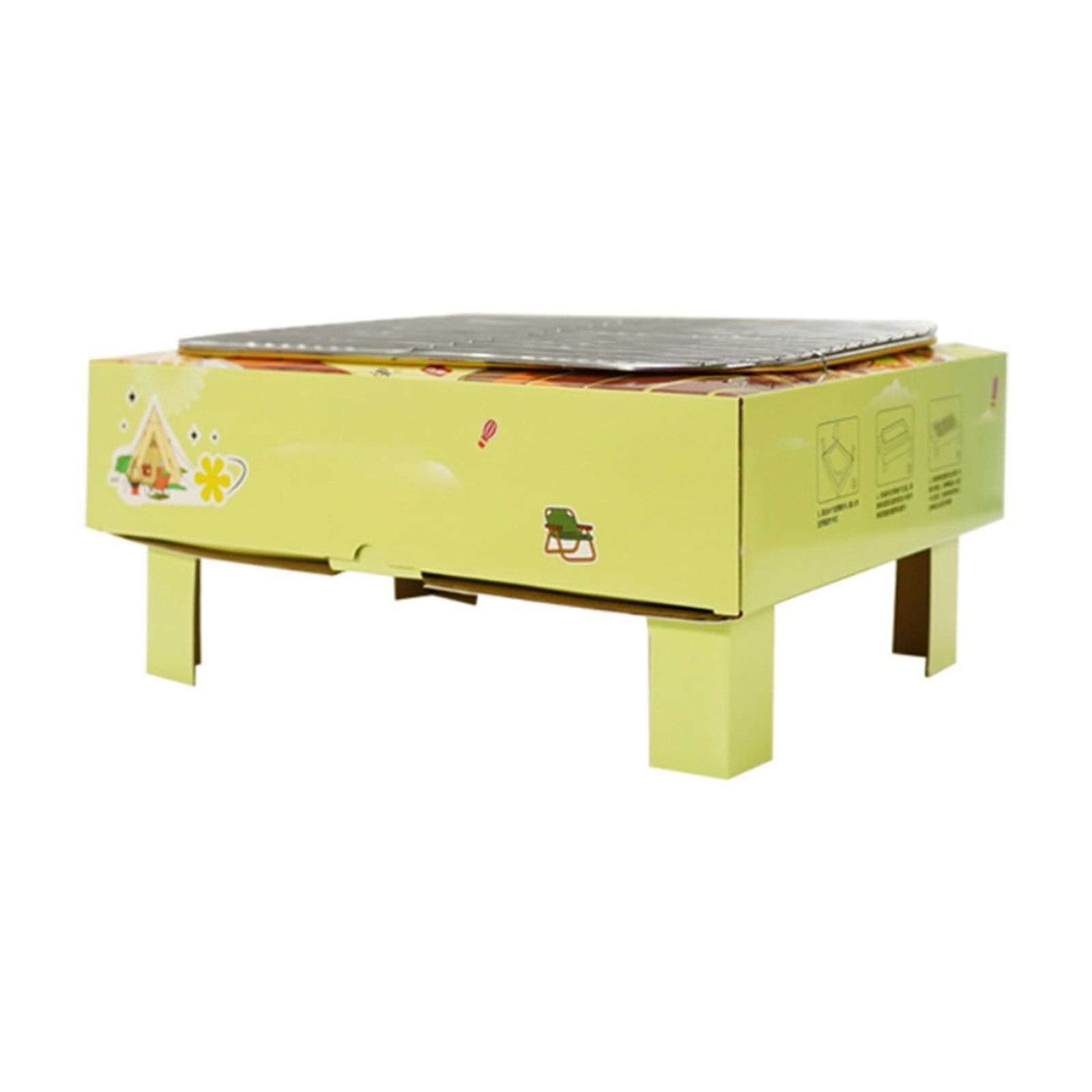 Wovilon Disposable Barbecue Oven With Baking Tray Picnic Family Camping ...