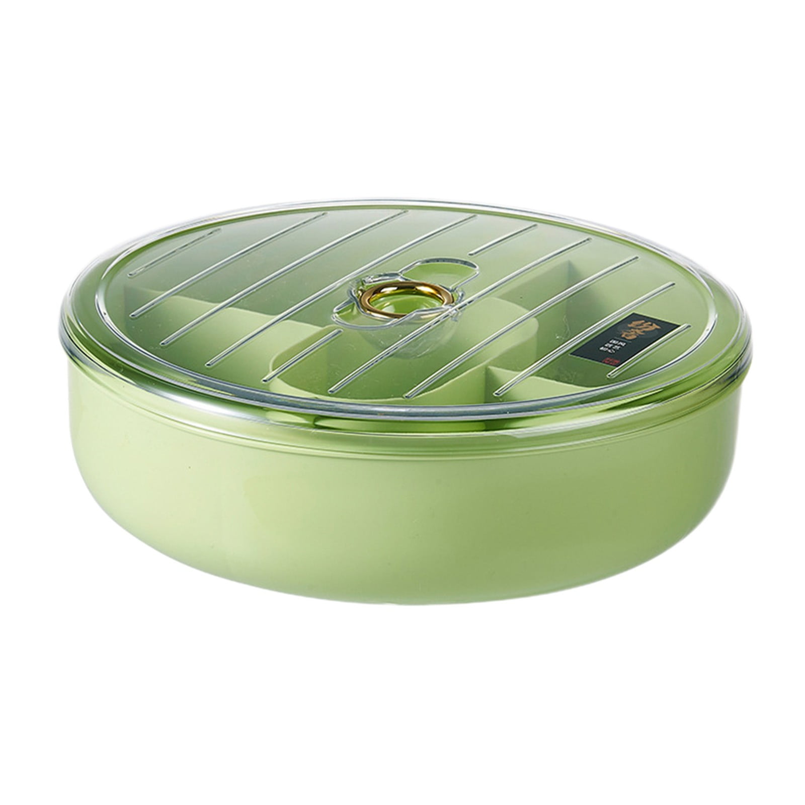 Wovilon Divider Tray With Lid Portable Snack Box Snack Container For ...