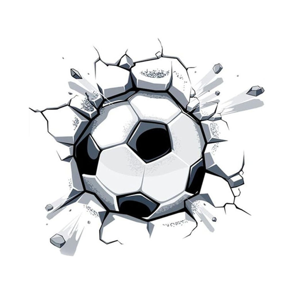 Wovilon Diy 3D Football Toilet Seat Bathroom Sticker Home Refrigerator ...