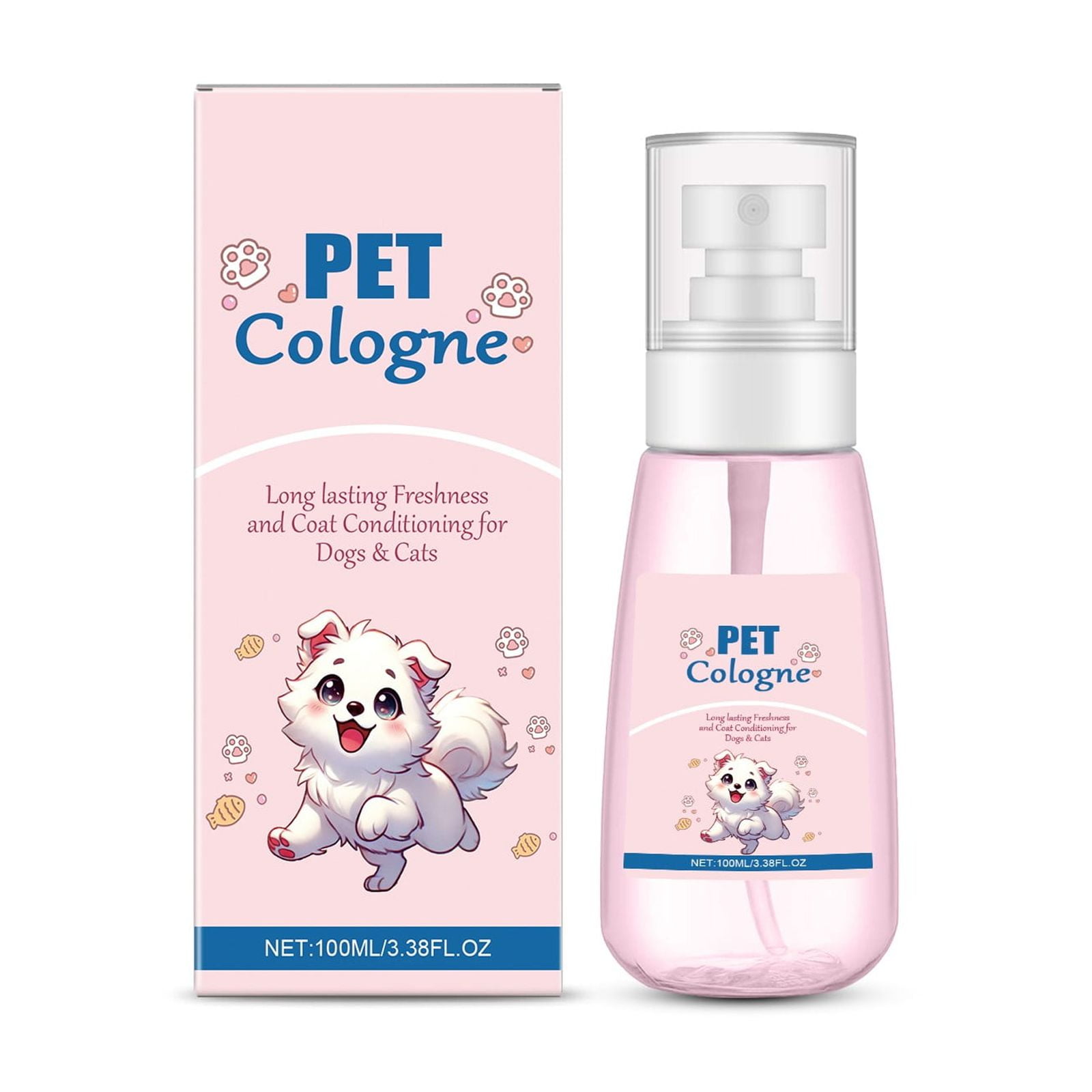 Wovilon Dog Perfume Long-Lasting Baby Powder Deodorizing Spray ...
