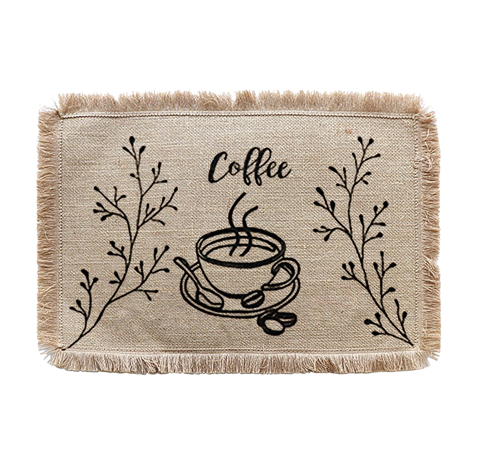 Wovilon Dural Table Mat Place Mats Woven Placemats Linen Dining Table ...