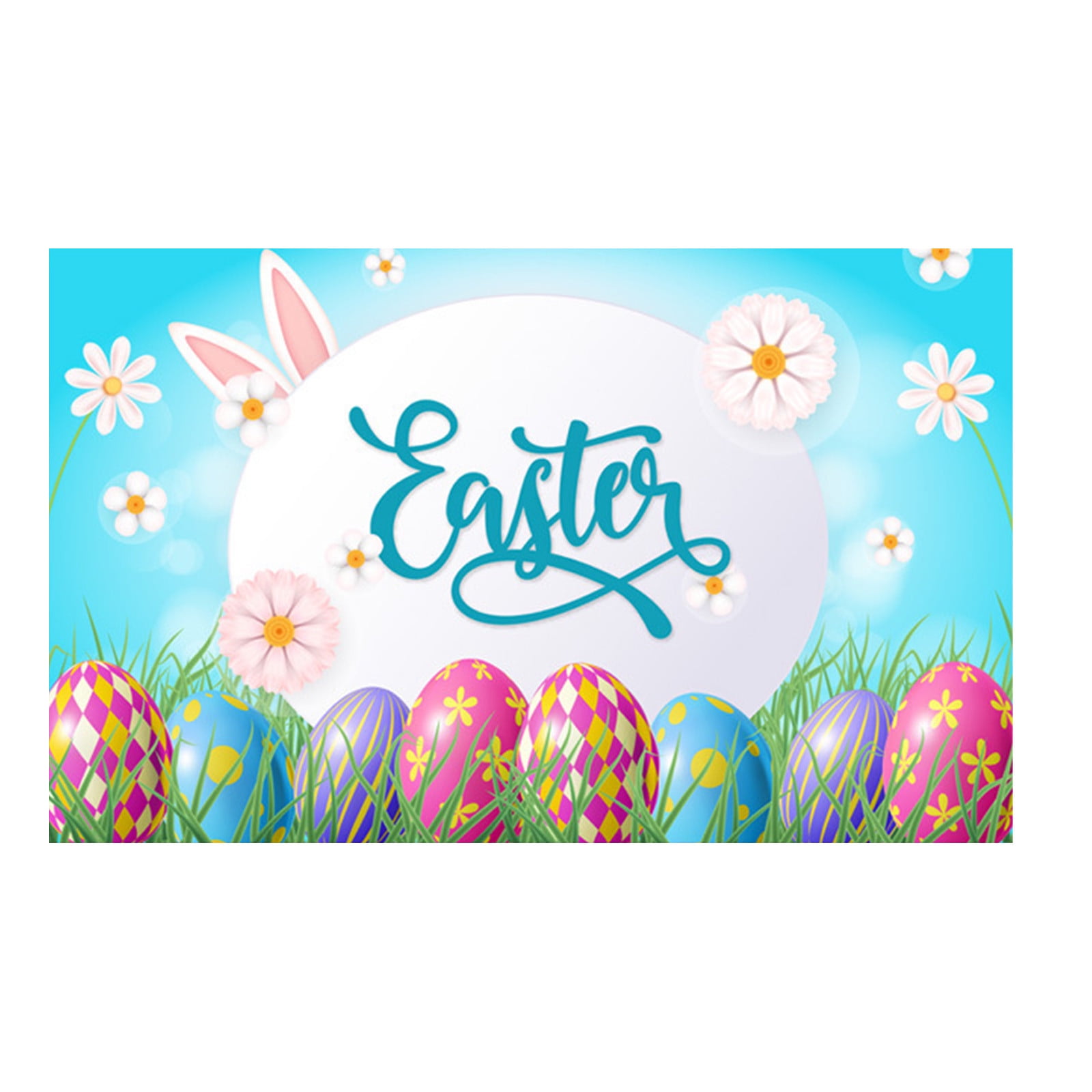 Wovilon Easter Banners 3 Different Sizes Holiday Banners Easter ...