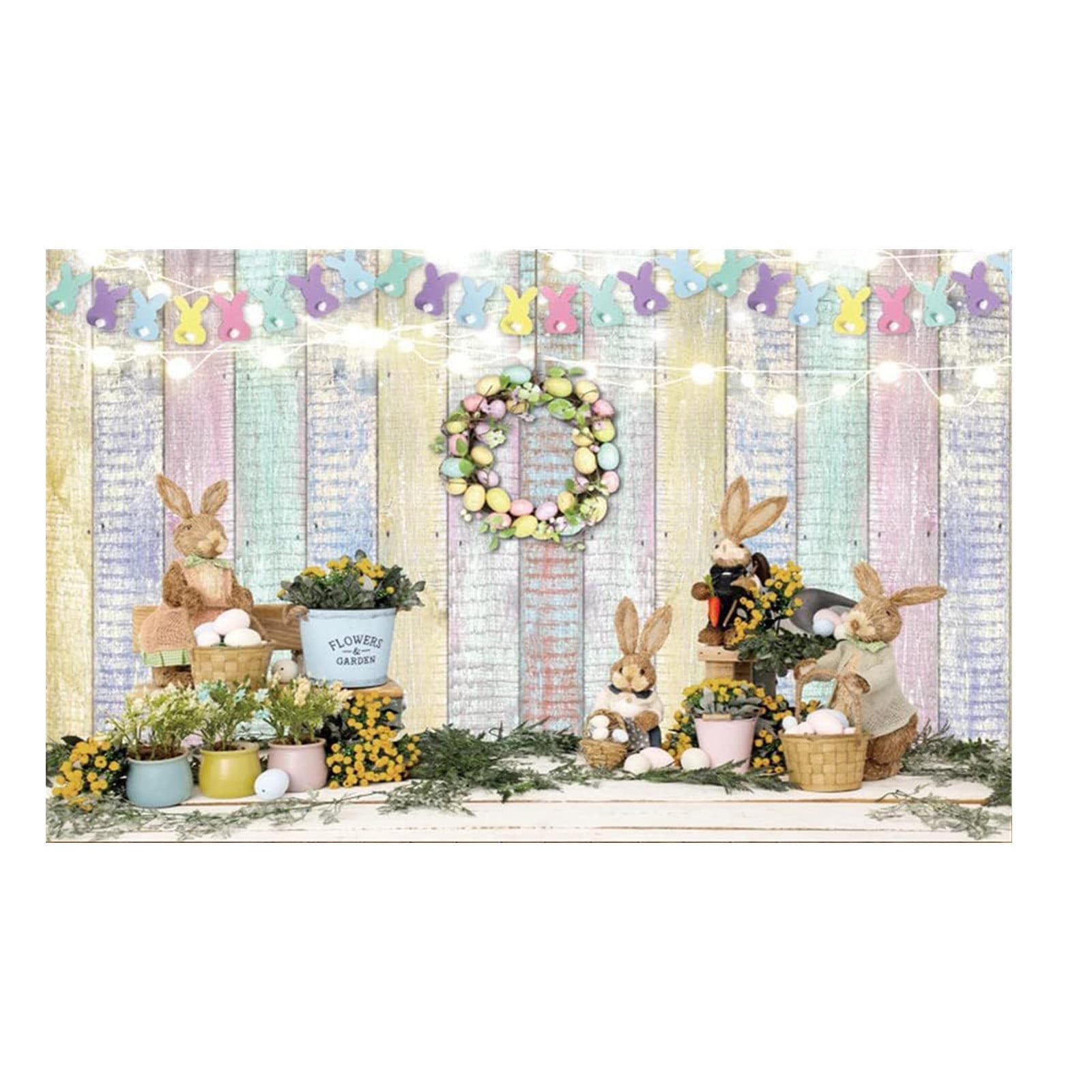 Wovilon Easter Banners 3 Different Sizes Holiday Banners Easter ...