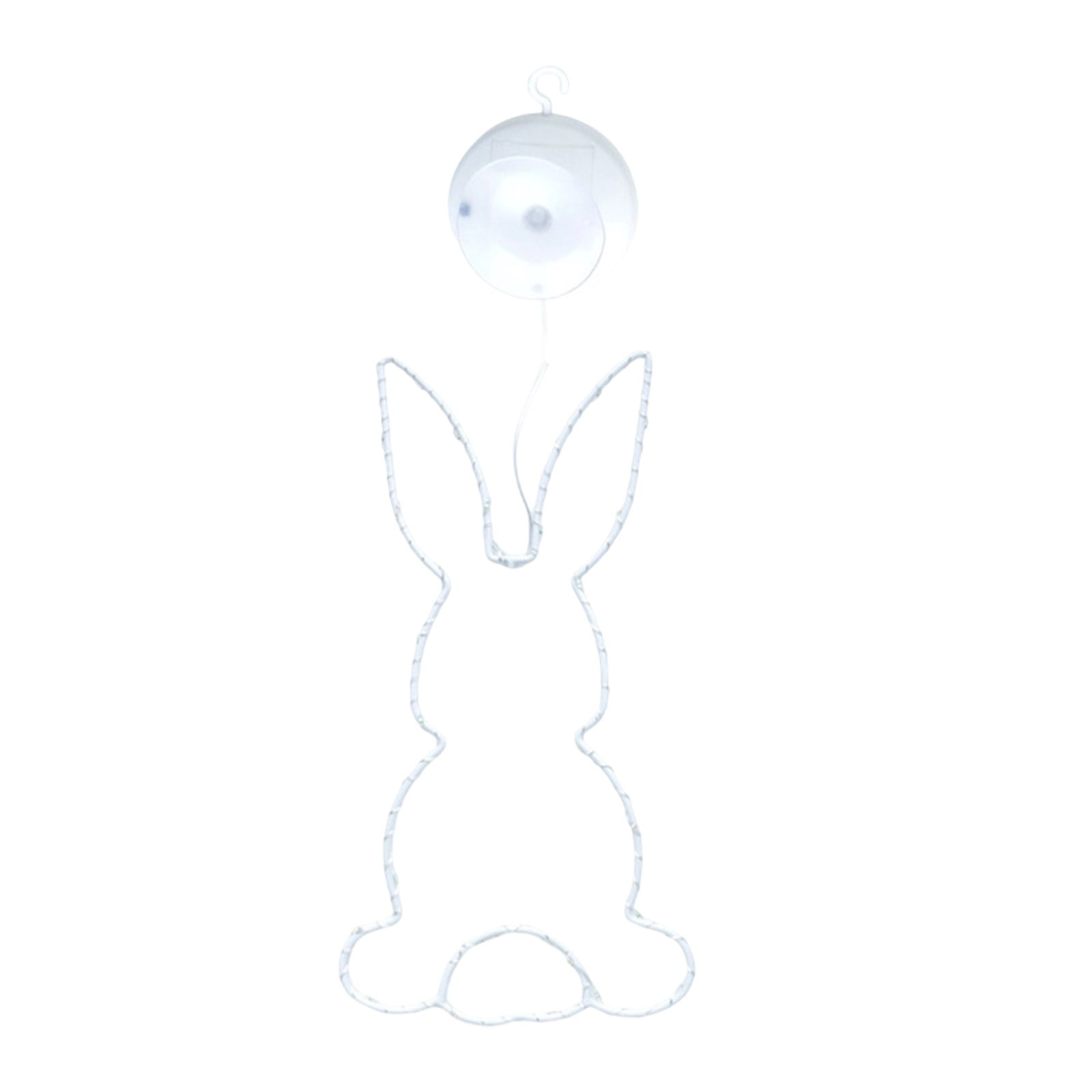 Wovilon Easter Lamp Suction Cup Window Lamp Rabbits Shaped Window ...