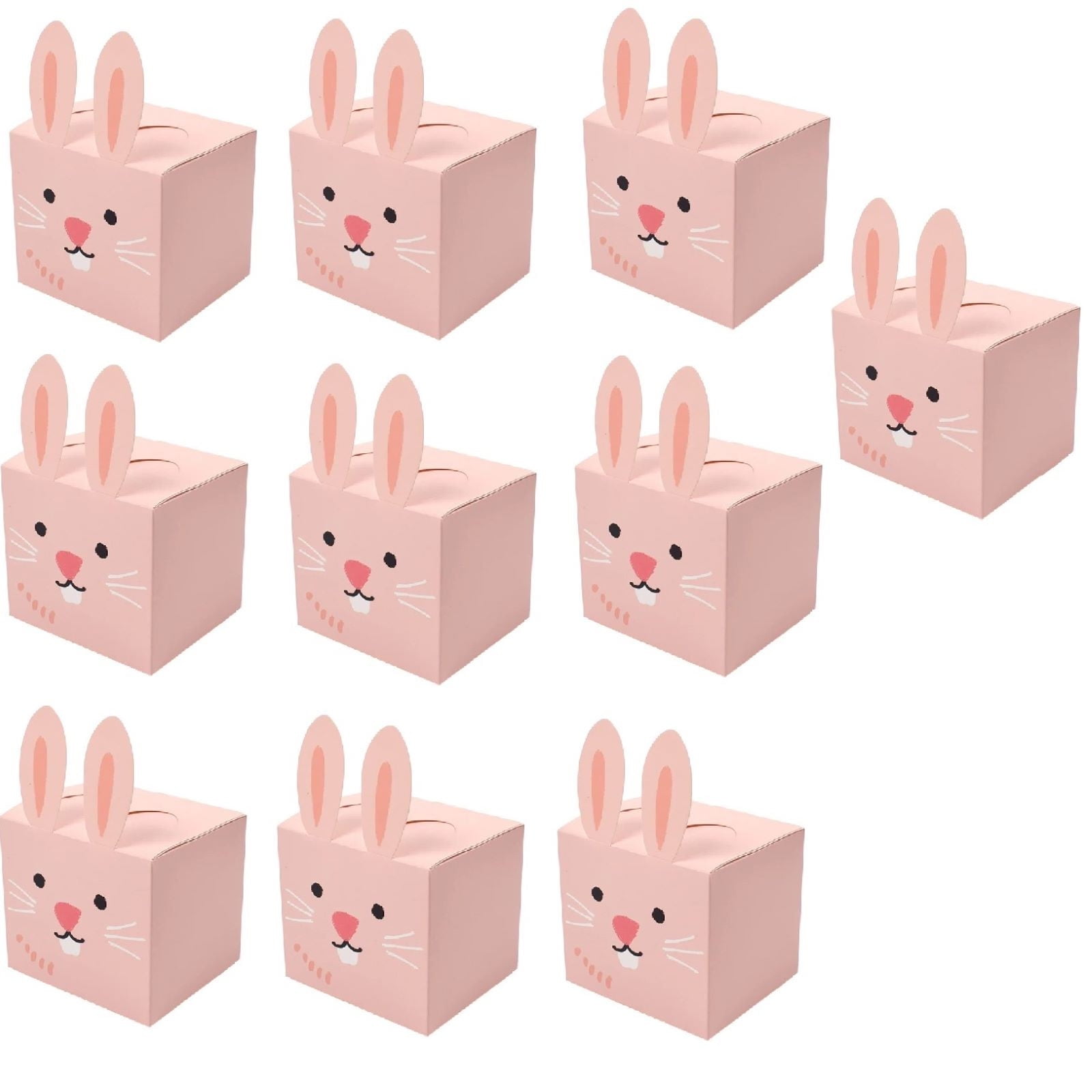 Wovilon Easter Quadrilateral Cute Rabbits Animals Gift Box Color Gift ...