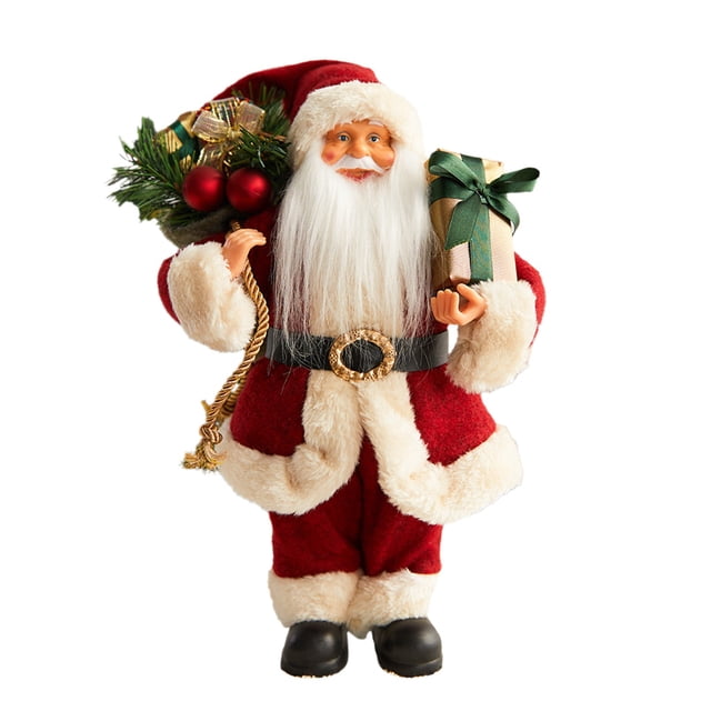 Wovilon Father Christmas Figurine Scene Setting Window Display Tabletop ...