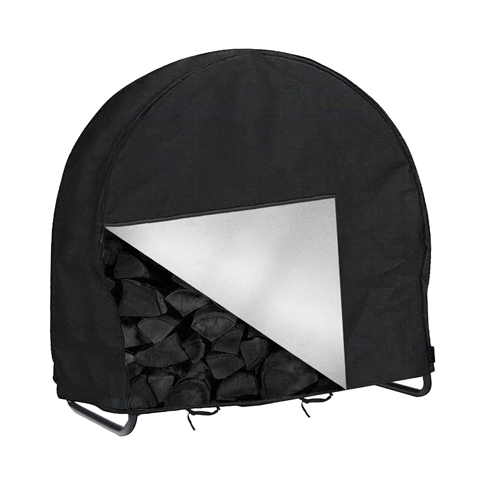 Wovilon Firewood Log Hoop Cover, Outdoor Heavy Duty Oxford Waterproof ...