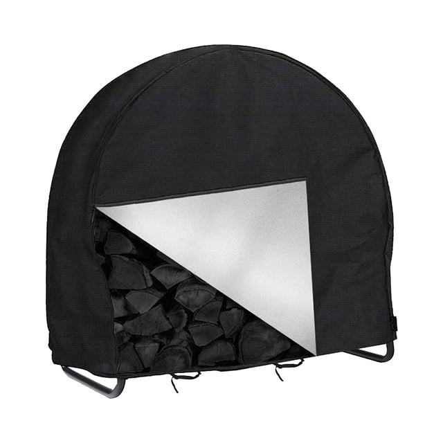 Wovilon Firewood Log Hoop Cover, Outdoor Heavy Duty Oxford Waterproof ...