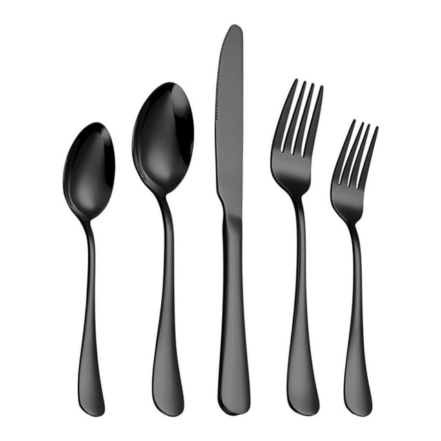 Wovilon Forks Cutlery Set 20Pcs Stainless Steel 4-Person Set Fork Spoon ...