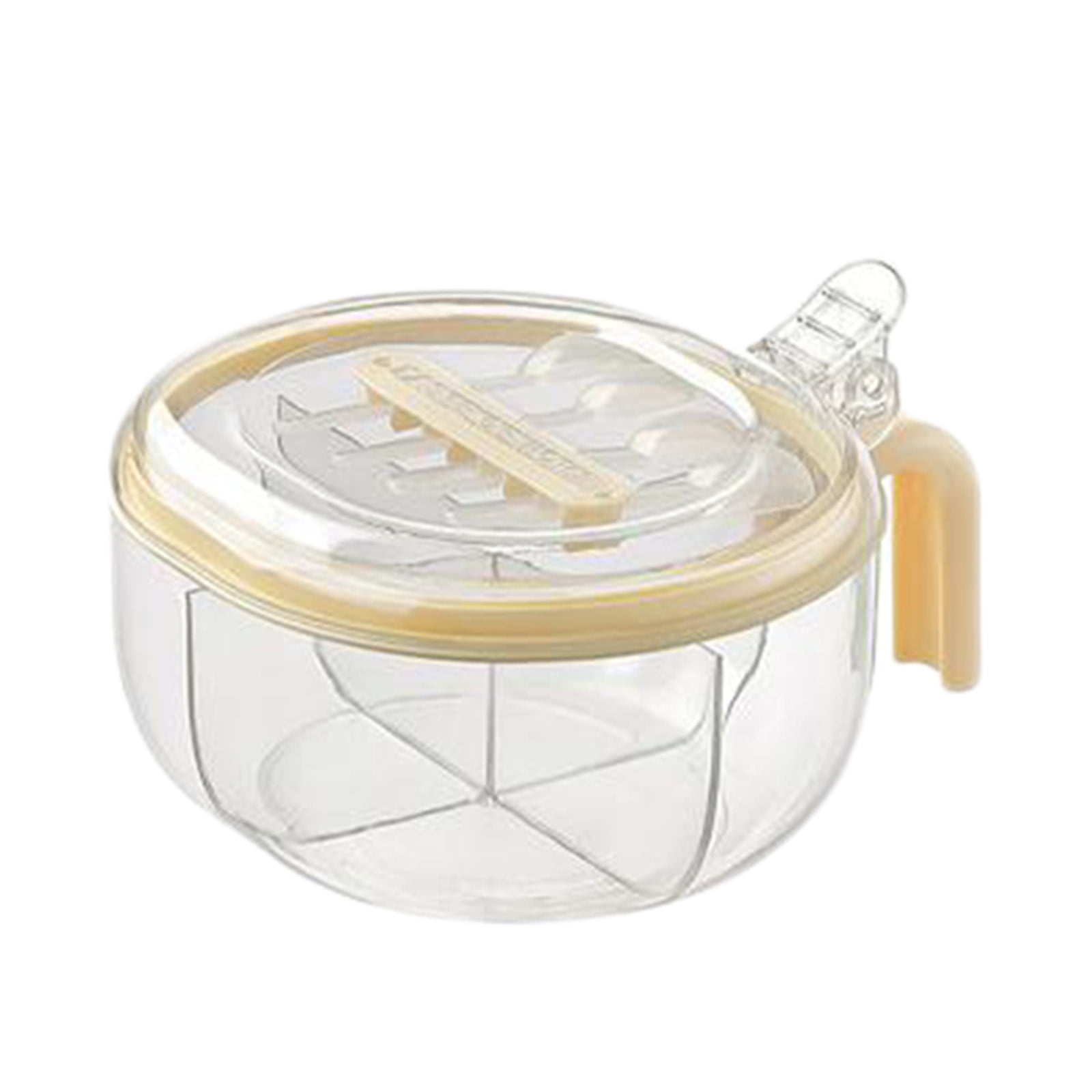 Wovilon Four Compartments Seasoning Jar Compartment Multifunctional ...