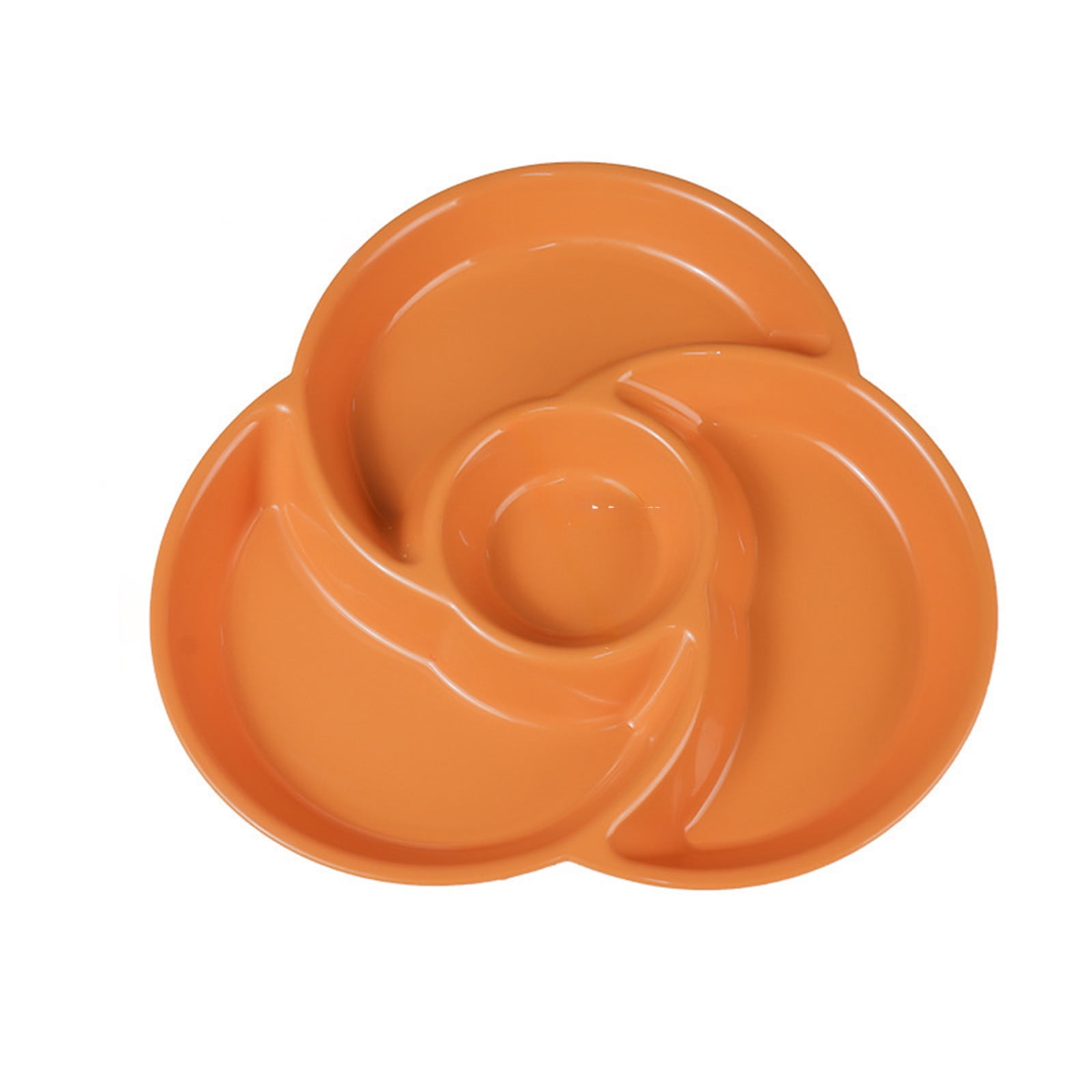 Wovilon Four Grids Platter Fruit Plated Living Room Creatived Grids ...