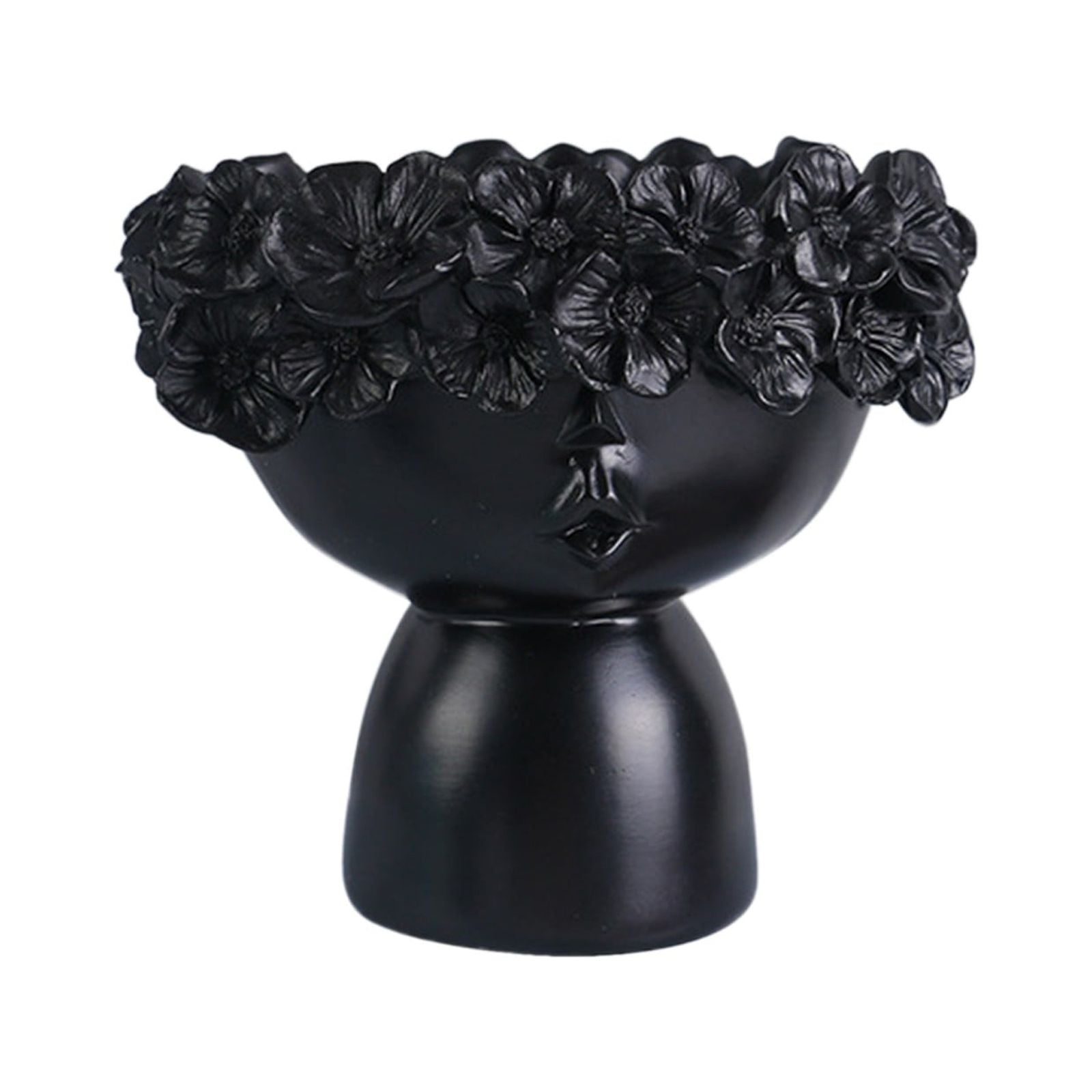 Wovilon Garland Flower Wreath Girl Vase Crown Storage Box Doll Head ...