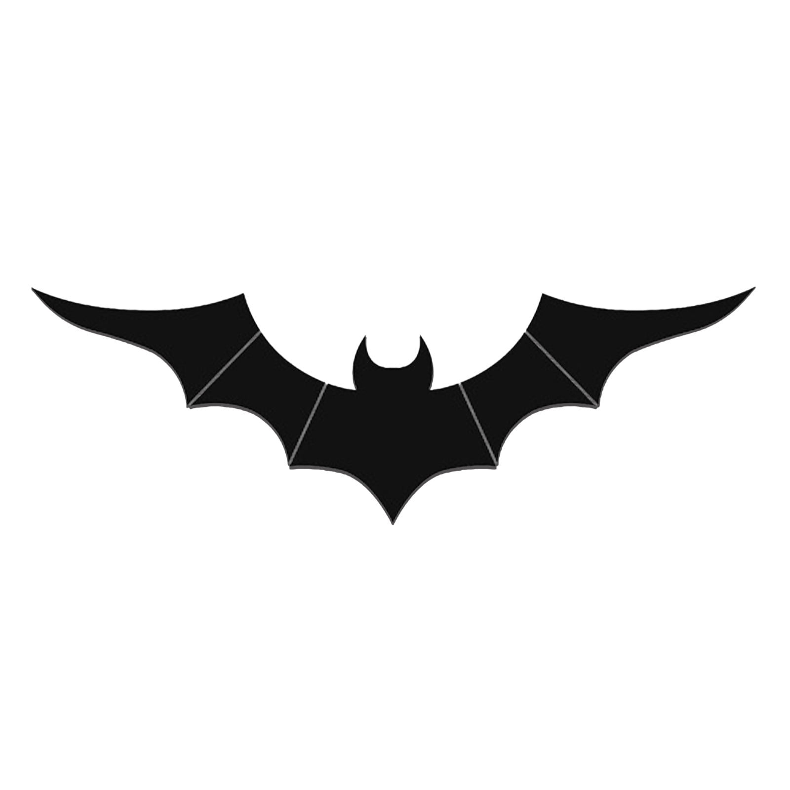 Wovilon Halloween Bats Decoration, Realistic Pvc Black 3D Scary Bat ...