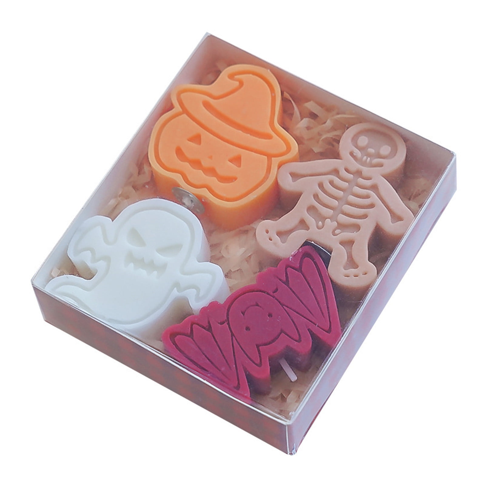 Wovilon Halloween Candle Diffuser, 4pcs Candle Diffuser In Different ...