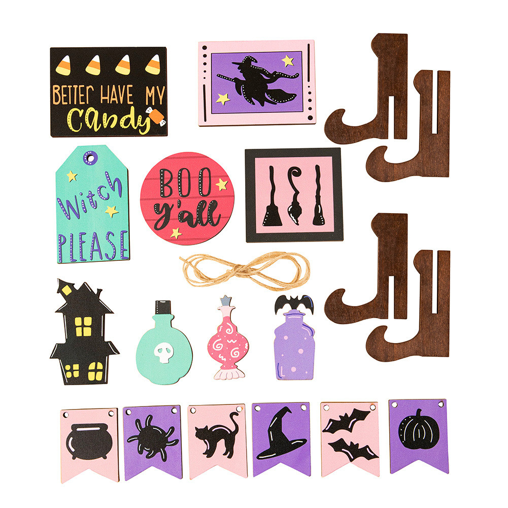 Wovilon Halloween Clearance, Halloween Tiered Tray Decor Set Cute ...