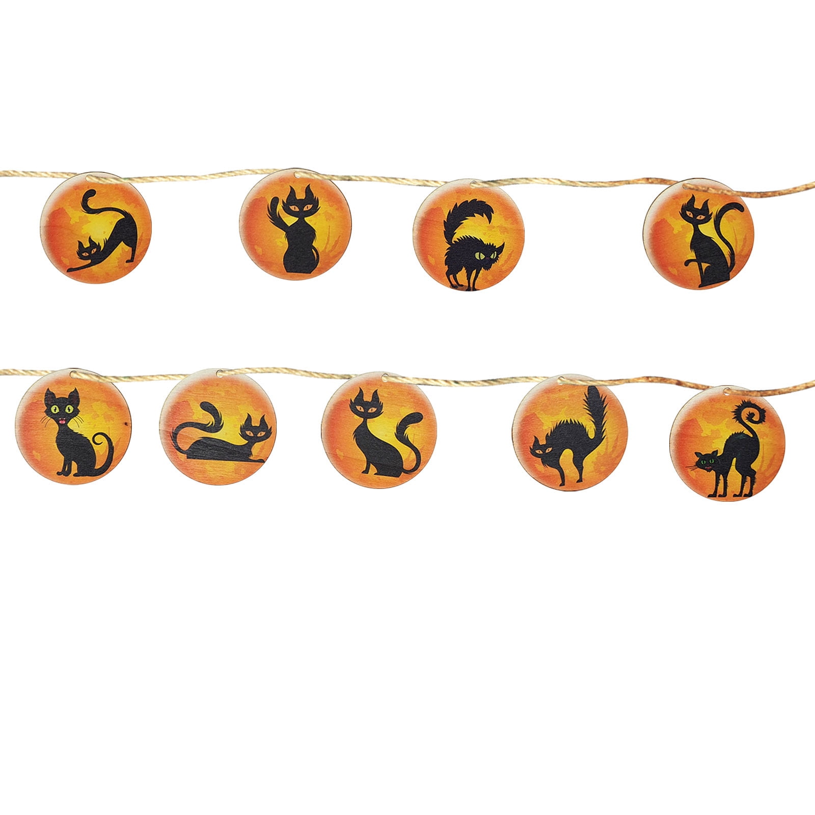 Wovilon Halloween Cute Ghost Wooden Hanging Ornaments Halloween Tree ...