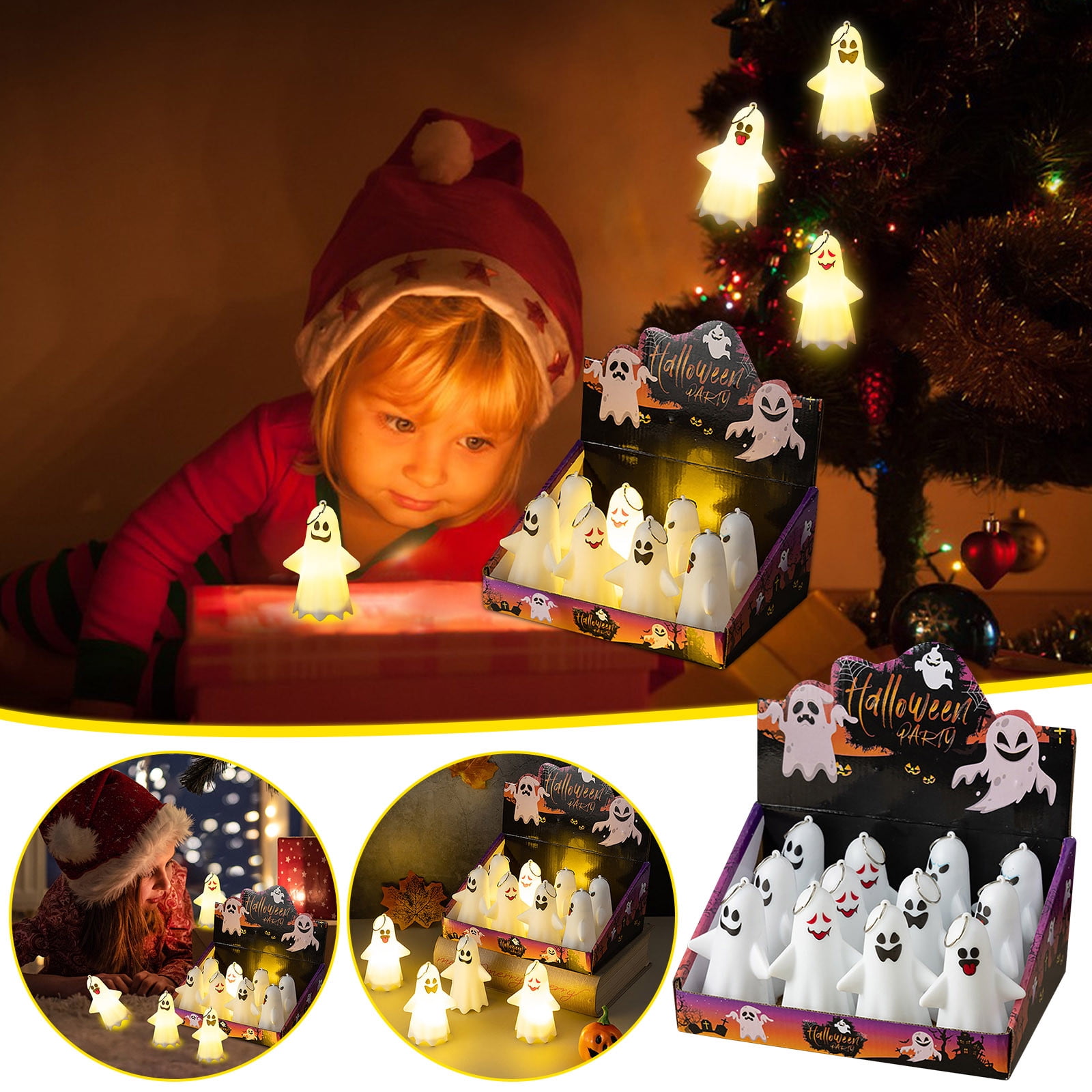 Wovilon Halloween Decorations, Halloween Plastic Witch Modeling Light ...