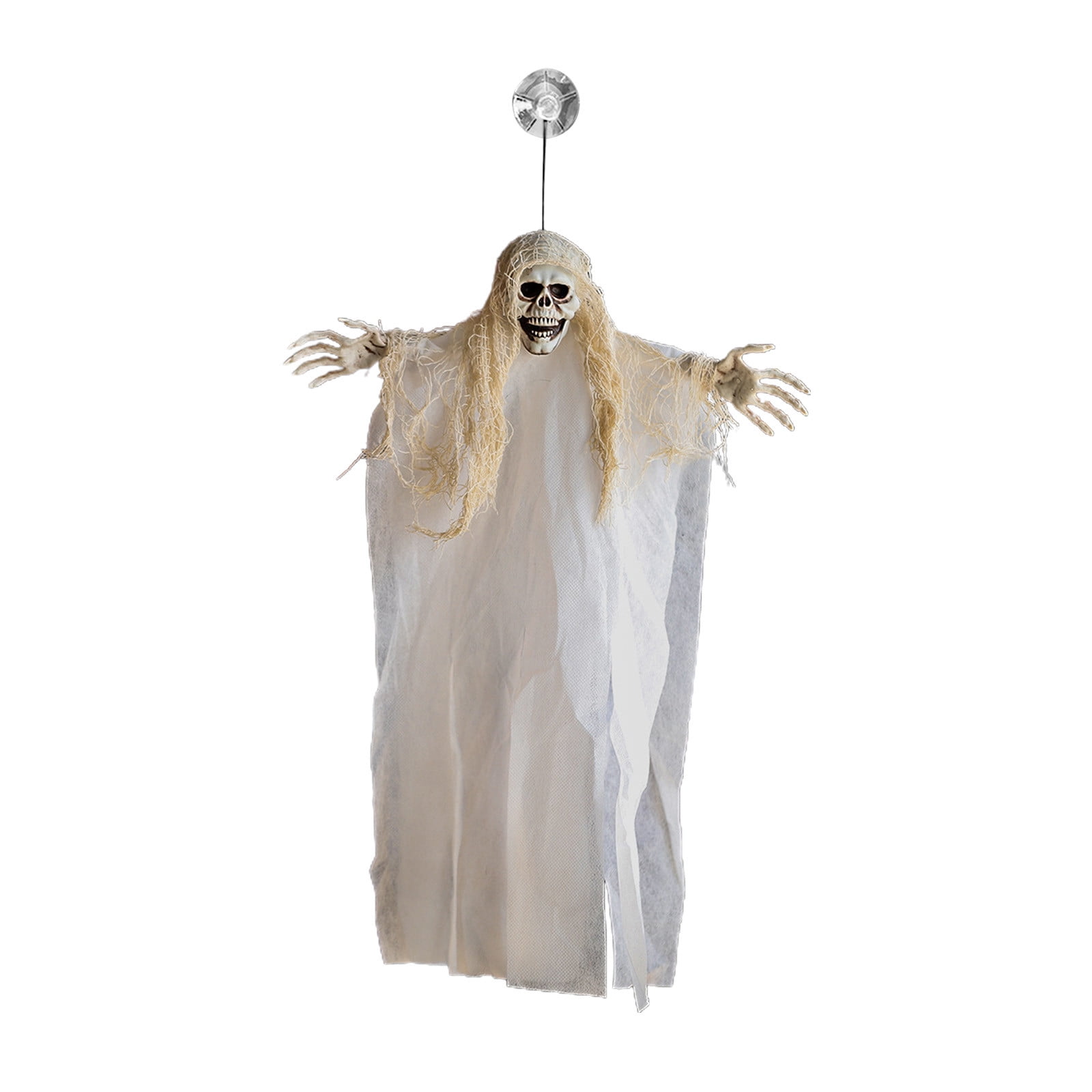 Wovilon Halloween Hanging-small Life Size Halloween Prop Skull With ...