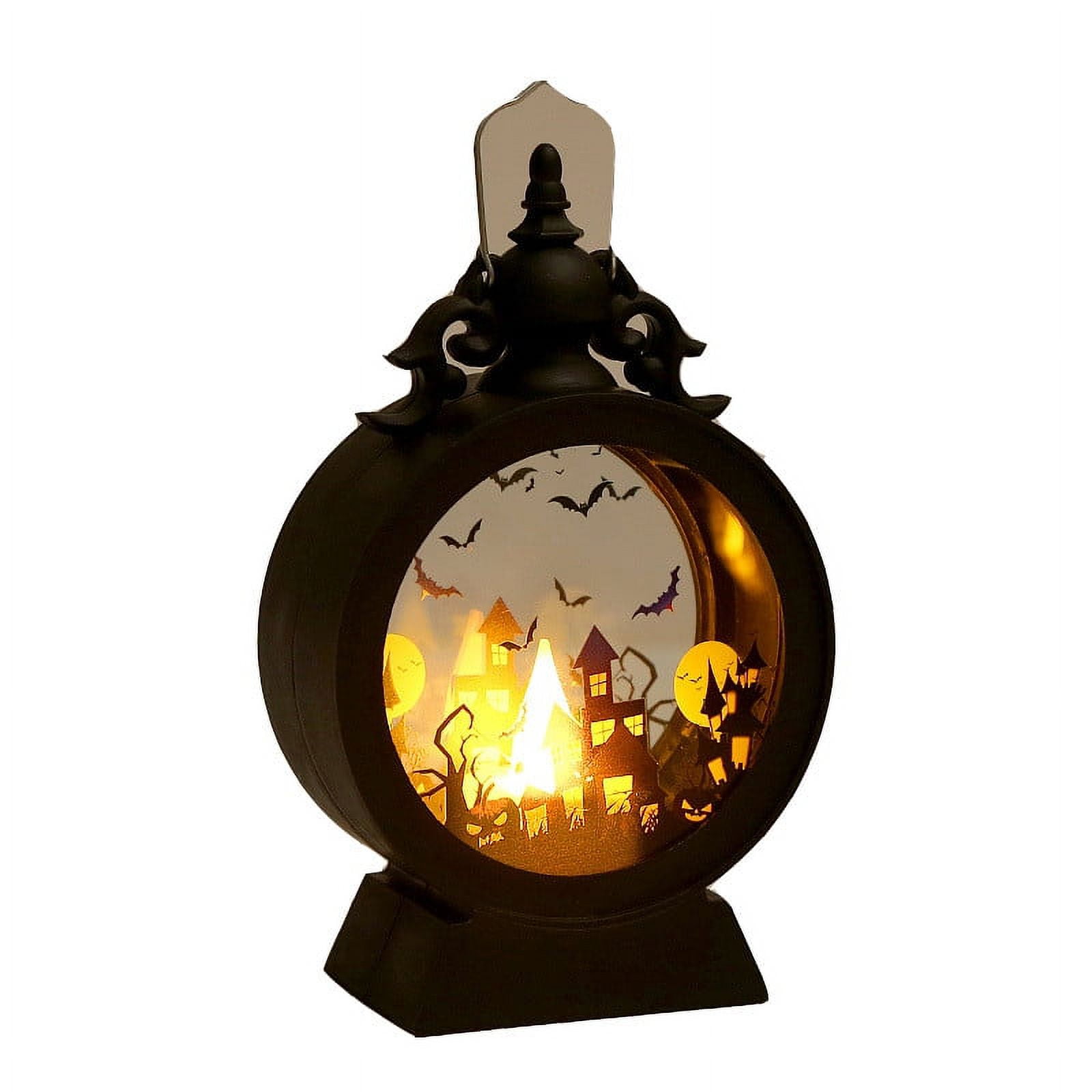 Wovilon Halloween Lights Lantern, Halloween Led Pumpkin Lamp Halloween ...