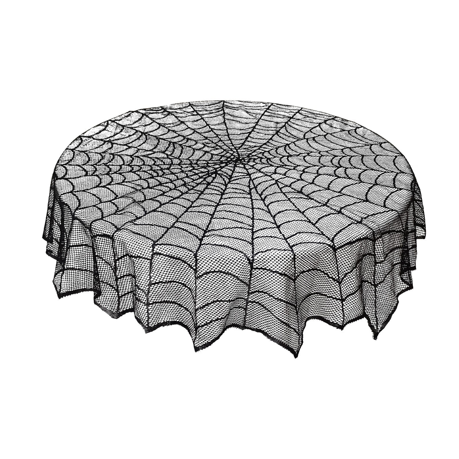 Wovilon Halloween Tablecloth, Halloween Spider Web Tablecloth Table ...