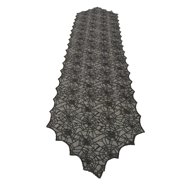 SDJMa Halloween Lace Tablecloth, Black Lace Table Topper with Spider Web, Halloween Table ...