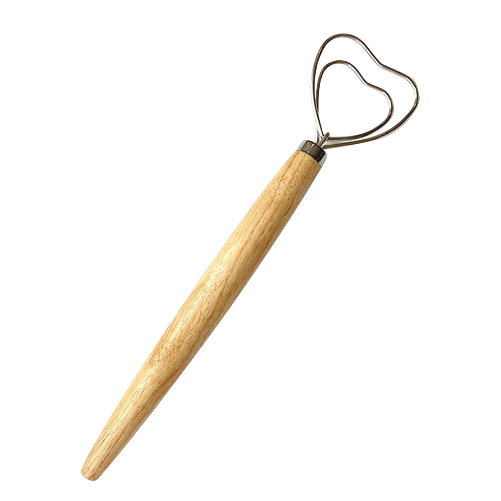 Wovilon Heart Shaped Danish Dough Whisk With Scrapper - 13 Inch ...