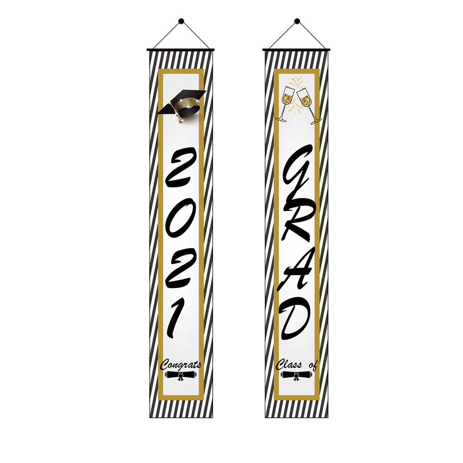 Wovilon Home Decor for Living Room 2021 Graduation Banners Hanging ...