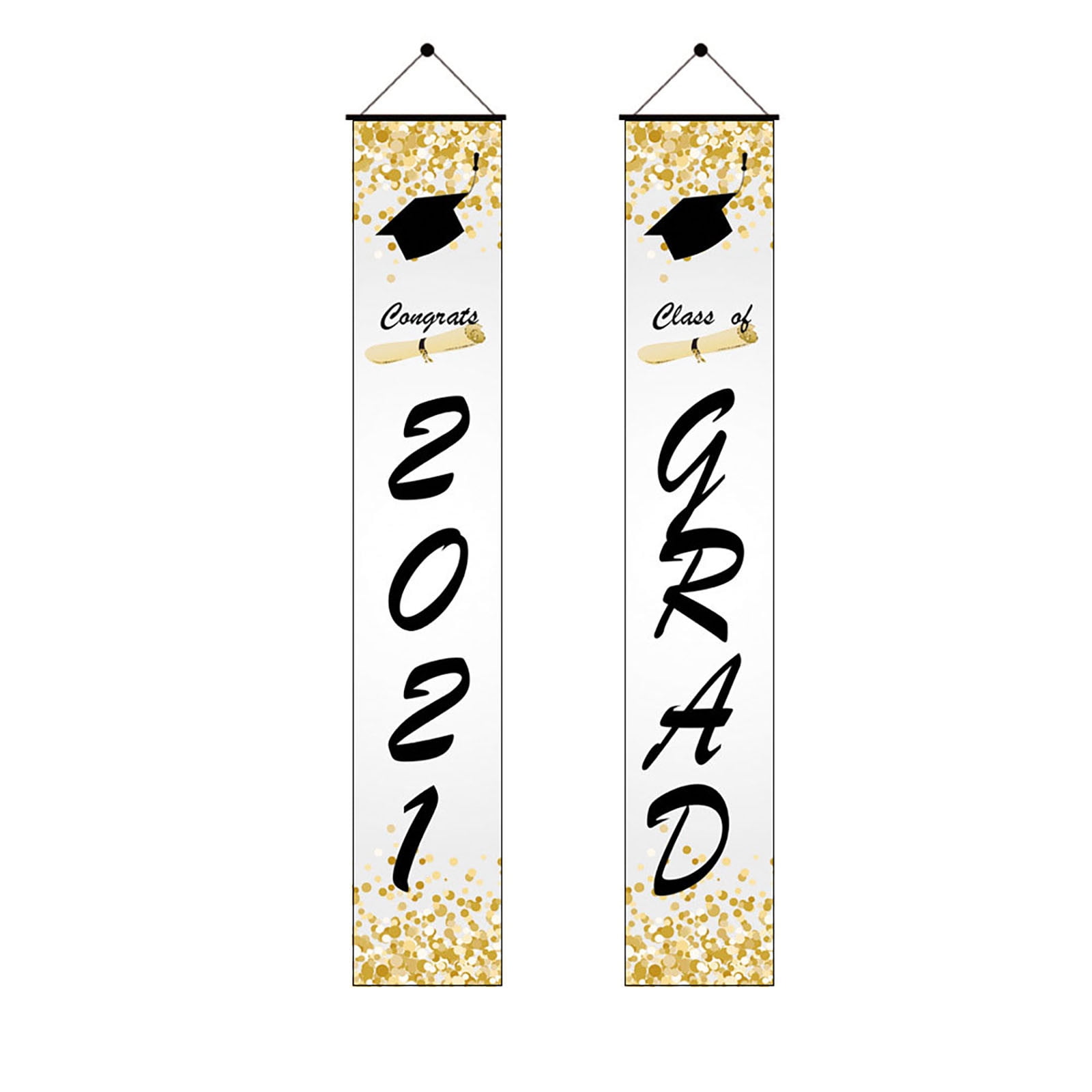 Wovilon Home Decor for Living Room 2021 Graduation Banners Hanging ...