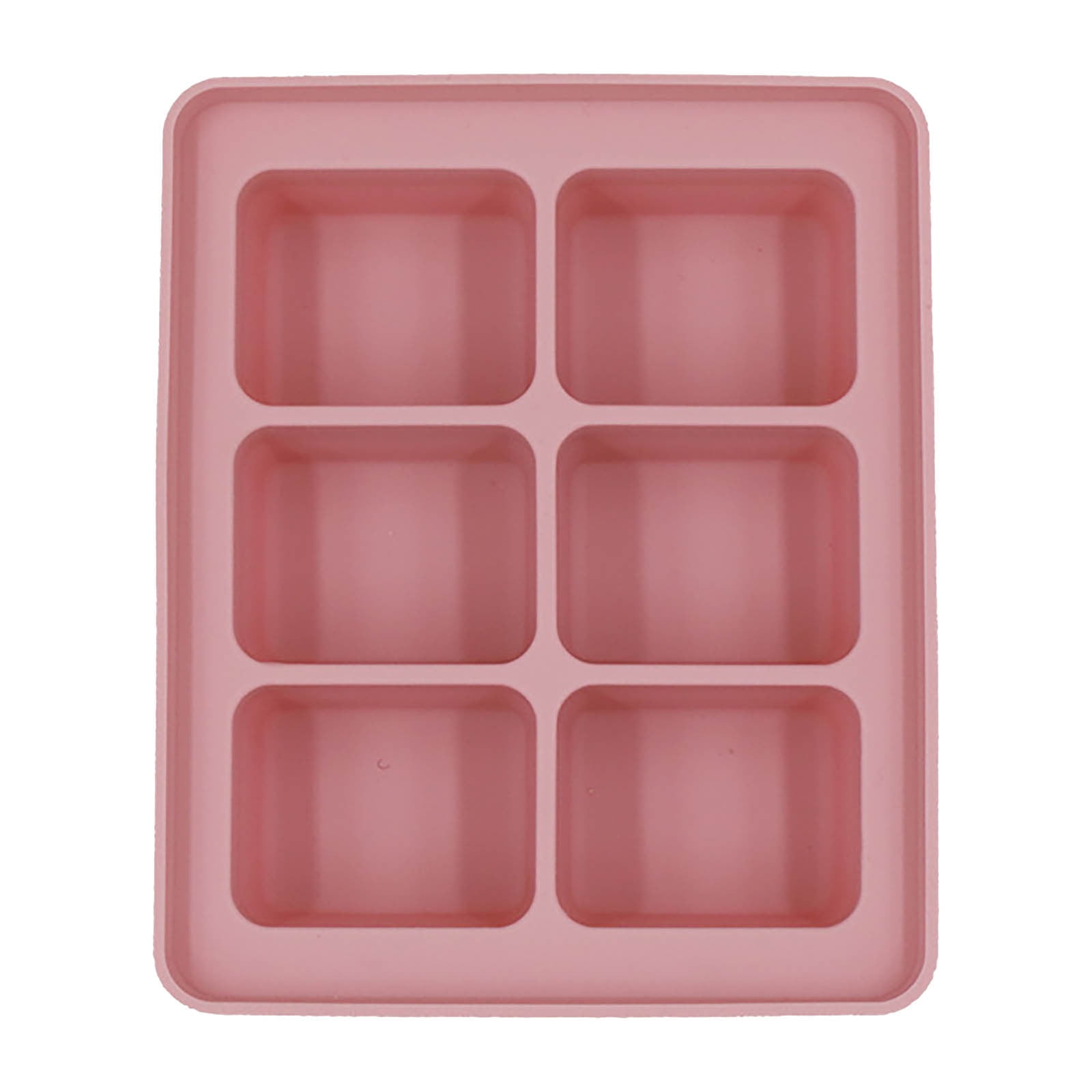 Wovilon Ice Cube Tray with Lid Ice Cubes Trays Large Size Silicone Ice ...