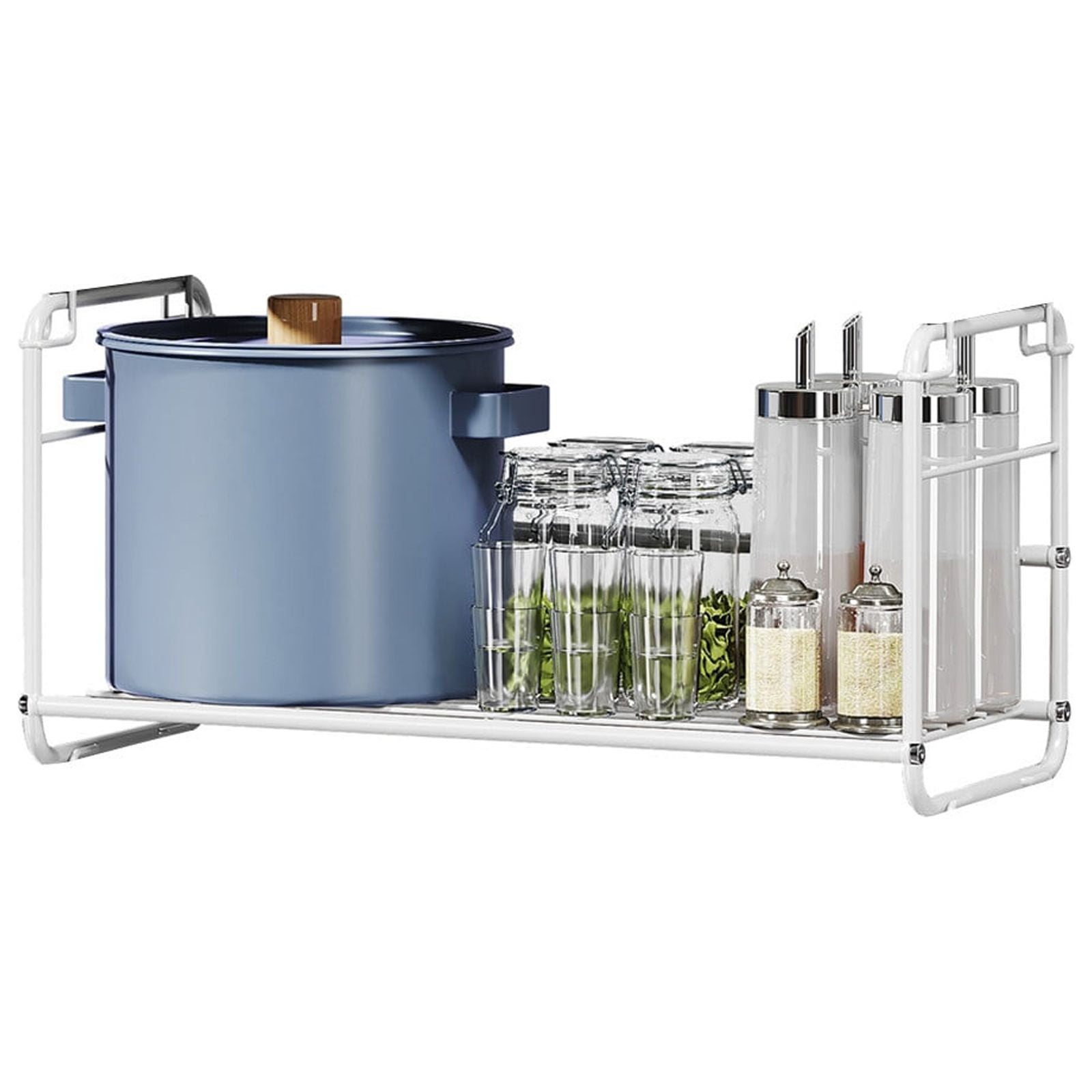 Wovilon Kitchen Gadgets Dish Drying Rack, Stackable Cutlery Rack ,Large ...