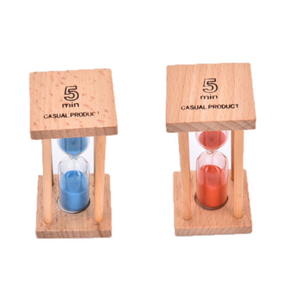 Wovilon Kitchen Timer 1Min Wooden Sand Sandglass Hourglass Timer Clock ...
