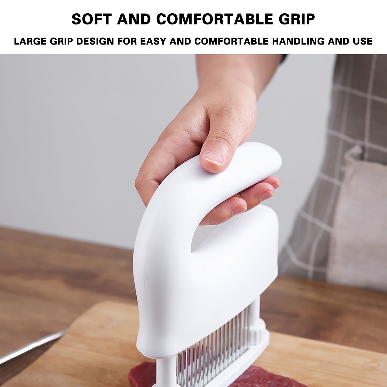 Wovilon Meat Tenderizer Tool 48 Blade Stainless Steel Handle