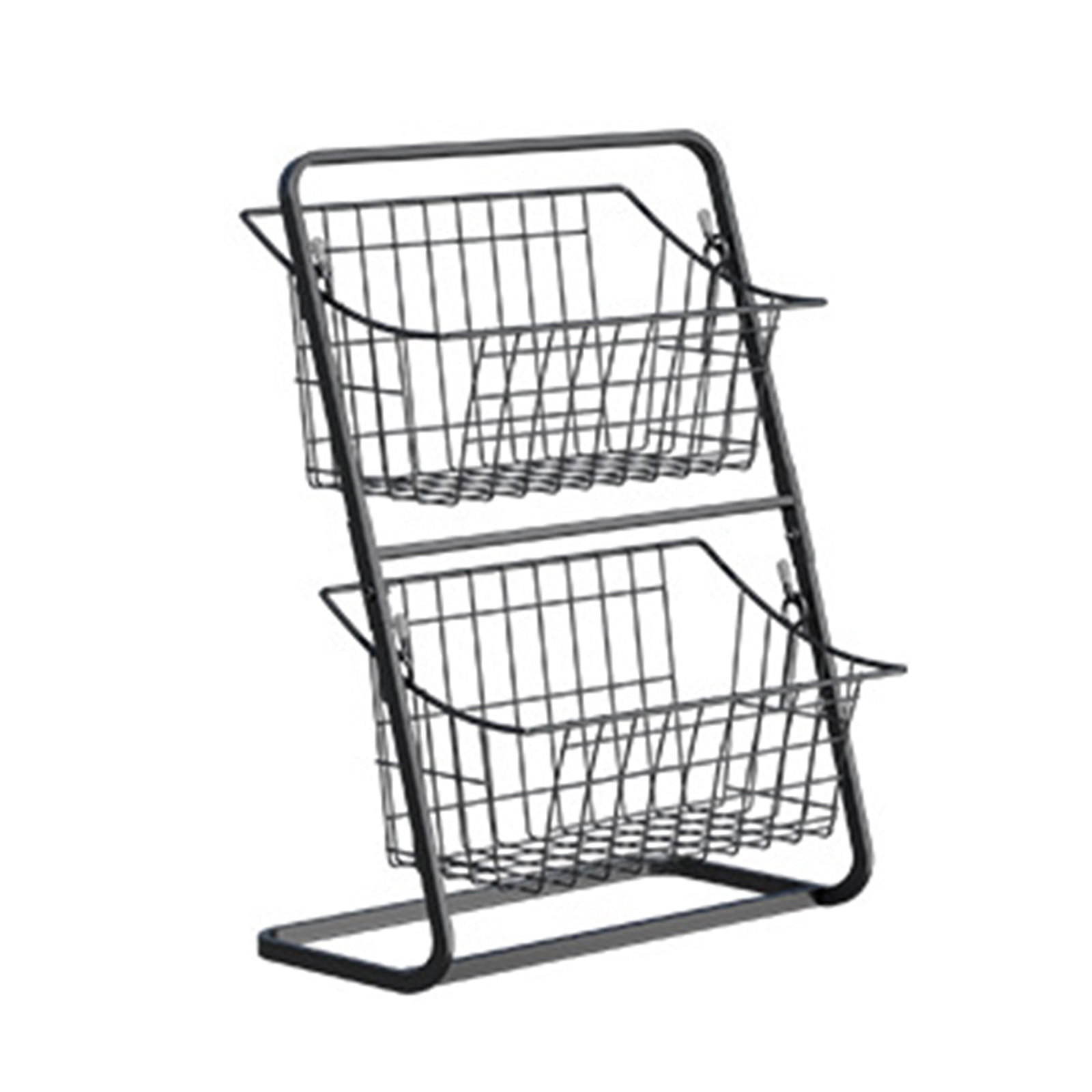 Wovilon Metal Kitchen Countertop Organizer Fruit And Vegetable Basket ...