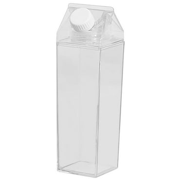 Bexikou 34Oz Milk Carton Water Bottles,Plastic Clear Milk Carton Cups ...