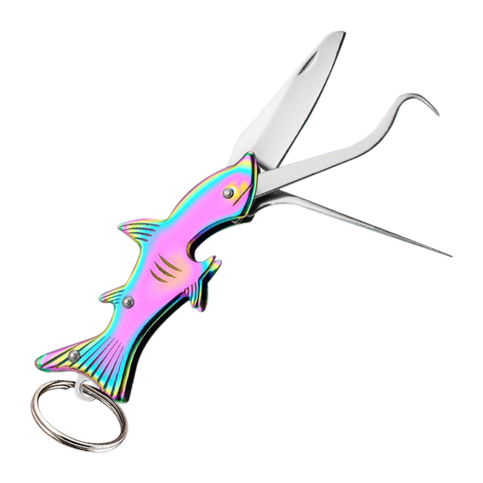 Wovilon Multifunctional Foldable Keychain Stainless Steel Toothpick ...