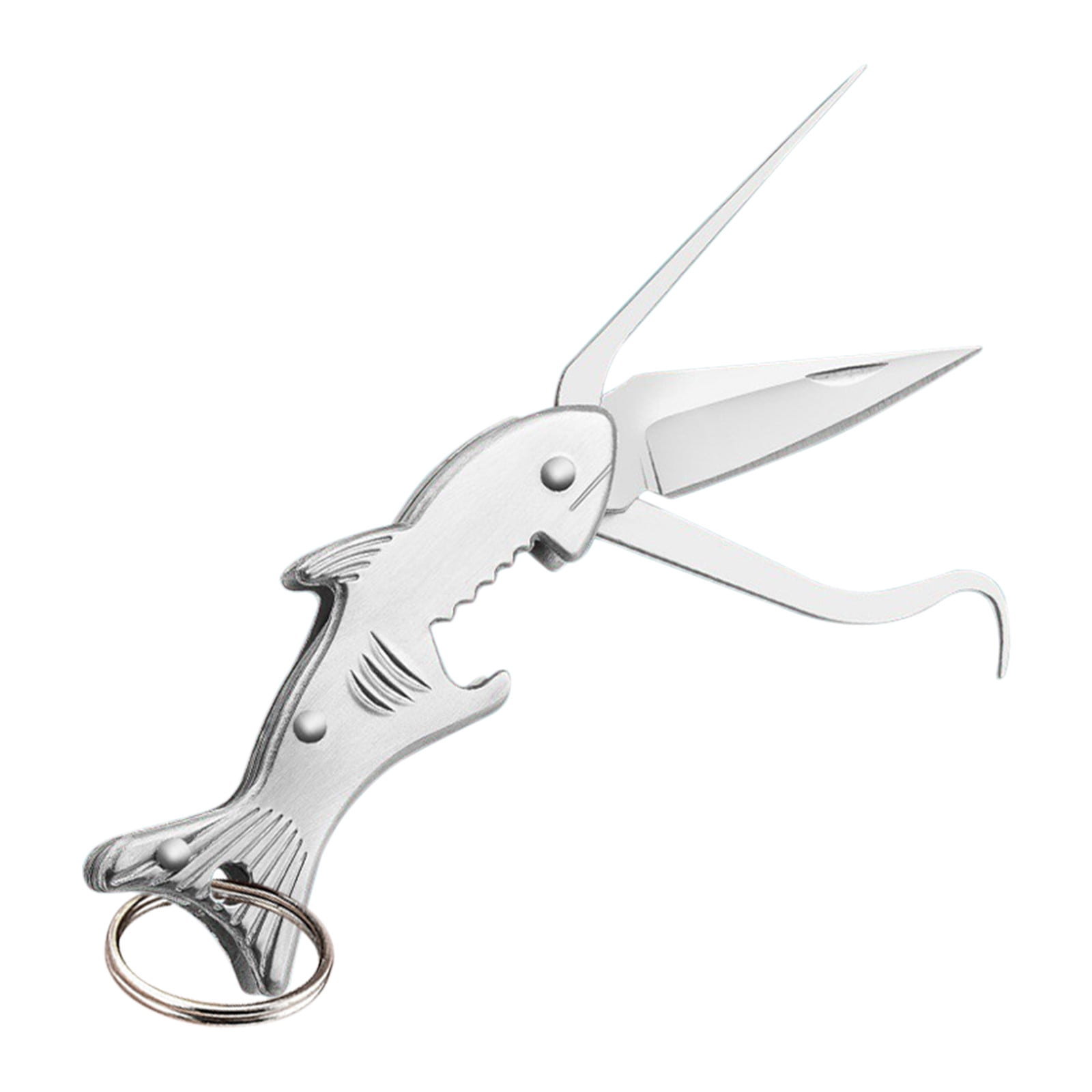 Wovilon Multifunctional Foldable Keychain Stainless Steel Toothpick ...