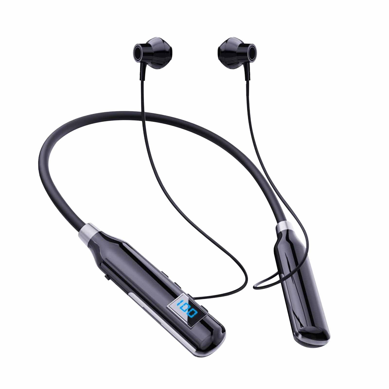 Wovilon Neckband Headphones With Large Battery, Around The Neck ...