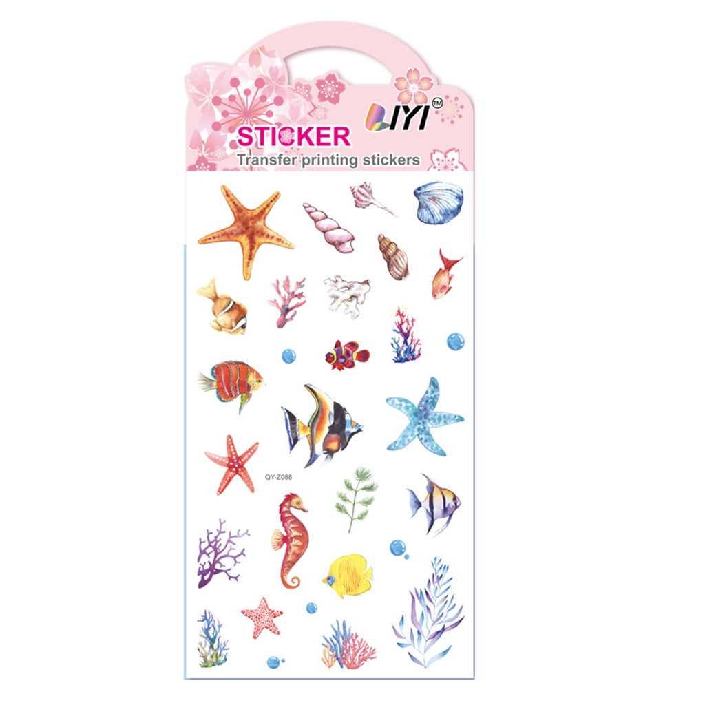 Wovilon New Various Styles Ocean Stickers for Face Suitable for ...