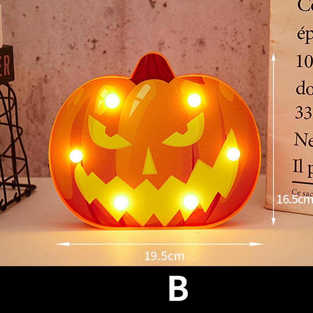 Wovilon Outdoor Halloween Decorations, Halloween Modeling Light Battery ...